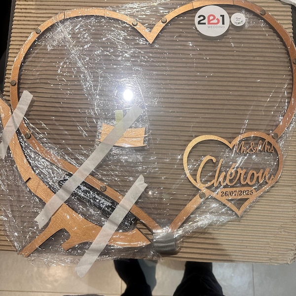 Wedding Card Box, Family Tree Card Box With Slot for Wedding, Rustic ...