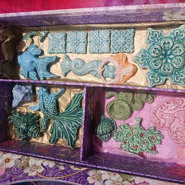 Green Ceramic Snake for Mosaic Garden Art, Stepping Stone or Patio Wall ...