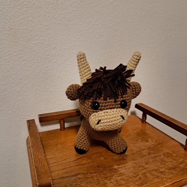 Highland Cow Crochet Pattern, Amigurumi Crochet Pattern, Highland Cow ...