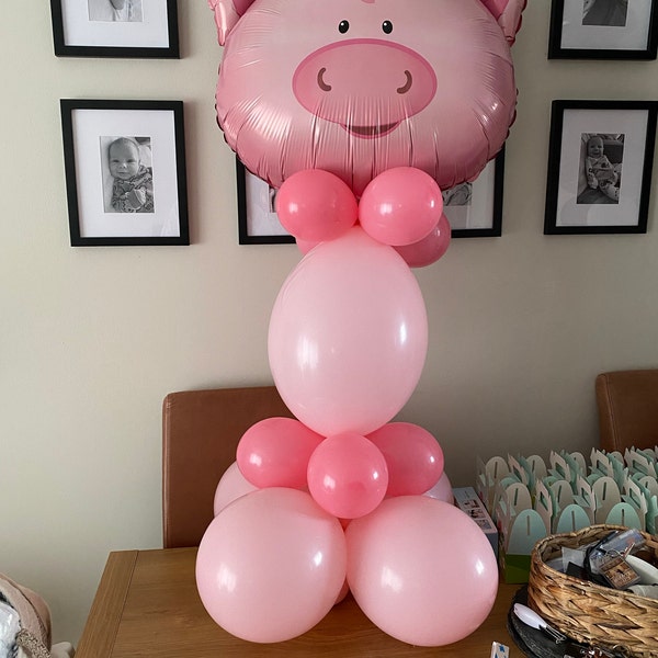 Giant Pig Balloon Sculpture - DIY 4.1ft Pig Balloon Display - DIY Kit ...