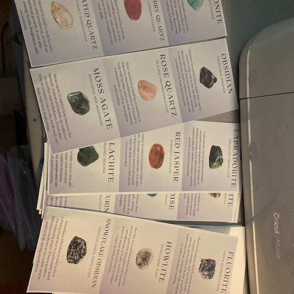 12 Zodiac Crystal Cards, Printable Zodiac Cards, Zodiac Sign Cards ...