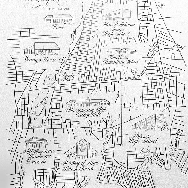 Digital Custom Map: Handwriting, Calligraphy, Watercolors - Etsy