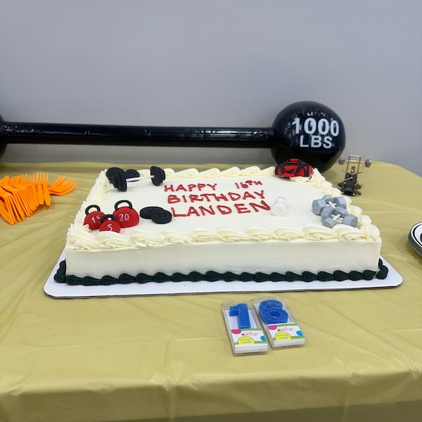 Edible Fondant Gym Set - Weight Plates - Crossfit - Vegan - Etsy