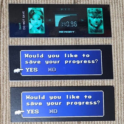 Final Fantasy Bookmark would You Like to Save Your Progress High ...