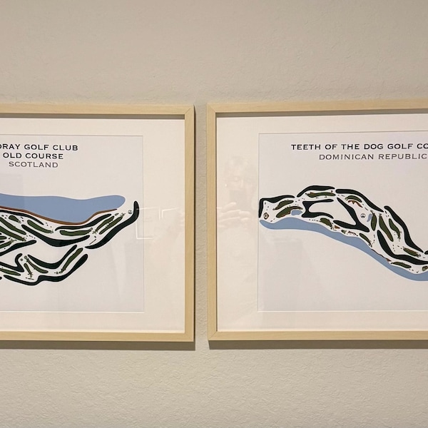 Cabo Del Sol the Cove Club, Mexico | Golf Course Map, Golfer Gift for ...