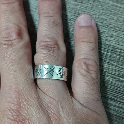 Civil War Ring With Old Symbols - Etsy