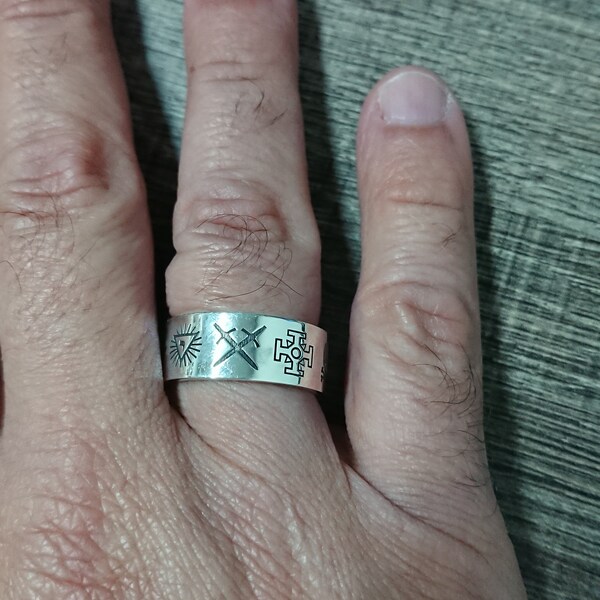 Civil War Ring With Old Symbols - Etsy