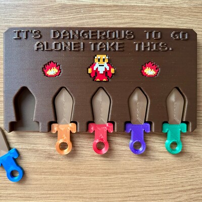 Legend of Zelda, Zelda Key Holder, Gift Ideas, Gaming Gadgets, 8bit ...