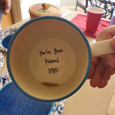 Bespoke Personalised Hidden Message Mug, Secret Message Cup ...