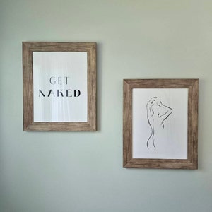 Bathroom Line Art, Woman in Robe, Woman Art, Bathroom Print, Digital ...