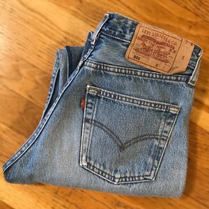 Levis 501 Selvedge Redline Vintage Jeans W24 L31 Raw Dark Blue 80s 555 Valencia Factory San ...