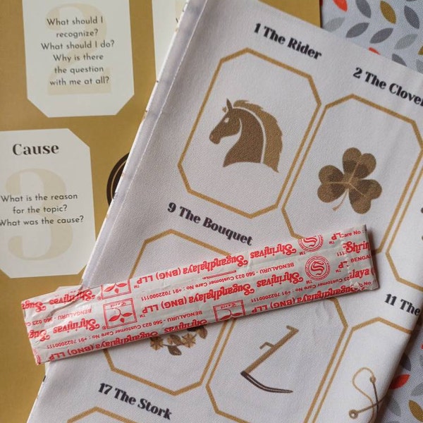 Lenormand Set Card Deck and House Chart and Booklet 4 X 9 With Meanings ...