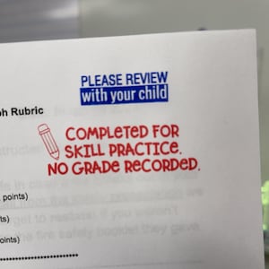Checklist Stamp, Pencil Stamp, Completed With...self-inking Teacher ...