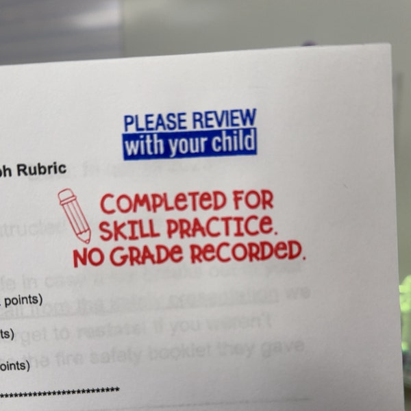 5 Star Rating Stamp, Star Rating Stamp, Rate Your Work, Self Inking ...