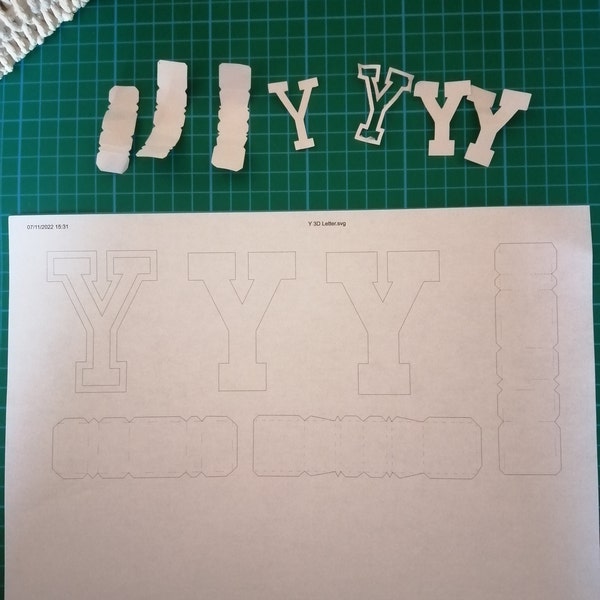 SVG 3D Shaker Letters A to Z - Etsy