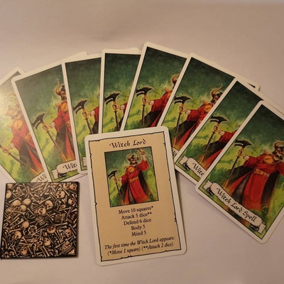 40 Chaos Event Cards evil Wizard Deck UK DE IT Mythic Cards for ...