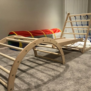 SET of 3 ITEMS , Triangle Sliding Board M Size Arch Climbuptoys - Etsy