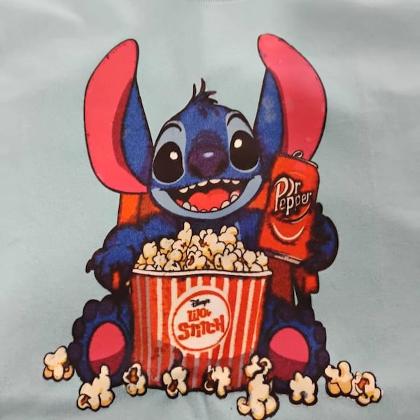 Lilo and Stitch Popcorn Cinema Png, Stitch Drink Dr Pepper Png, Stitch ...