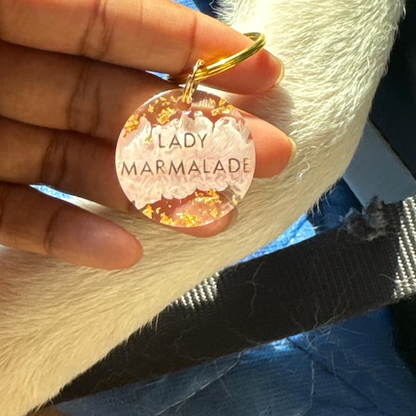 Custom Dog Tag/ Resin Dog Identification / Personalised Dog Tag / Resin ...