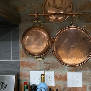 Copper Pot Rail Copper Pot Rack - Etsy