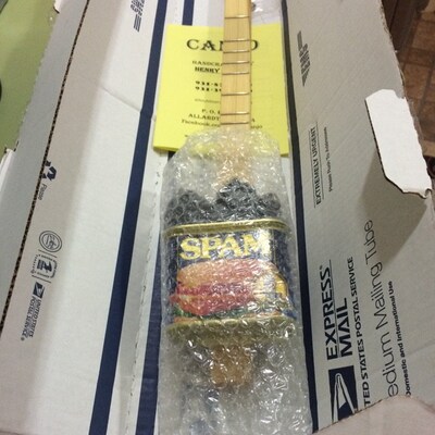 SPAMJO Canjo Cigarbox Guitar Banjo Dulcimer ... Made in Tennessee ...
