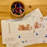 Waldorf SUBTRACTION Flower Printable, Math Wheels 0-10, WATERCOLOR ...