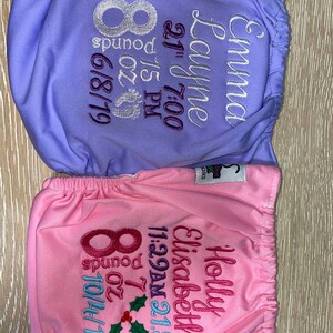 Birth Stats Cloth Diaper Embroidered Custom Diaper WAHM Cloth Diaper ...