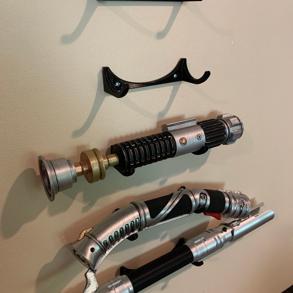 5 X Horizontal Lightsaber Wall Mount, Galaxy's Edge Lightsaber Mount - Etsy