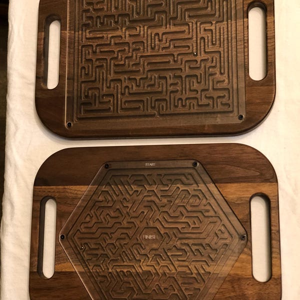 Handheld Wooden Maze Game – Labyrinth Puzzle for Kids and Adults - Etsy