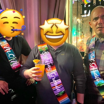 Custom Sash Final Fiesta Bachelorette Sash Personalized Serape Sash ...