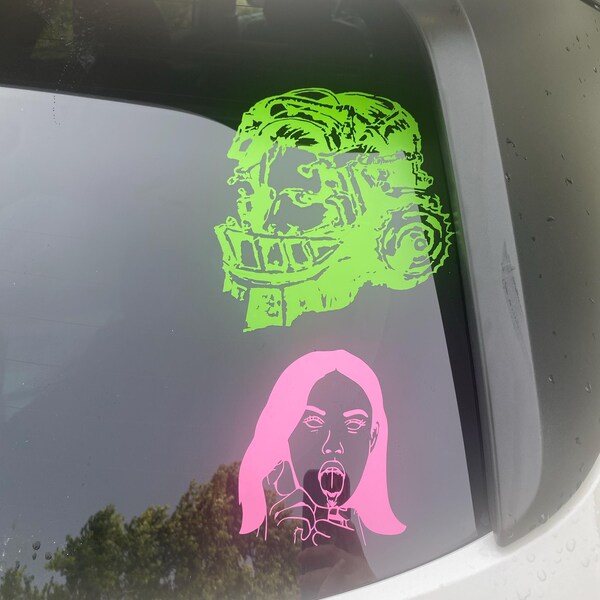 Onibaba Demon Mask Vinyl Decal - Etsy
