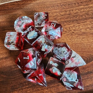 Dinosaur Island Exclusive 11 Dice Set T-rex and Friends Dinosaur Themed ...