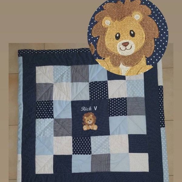 Cute Baby Lion Embroidery Design, Safari Embroidery Design, Animal ...