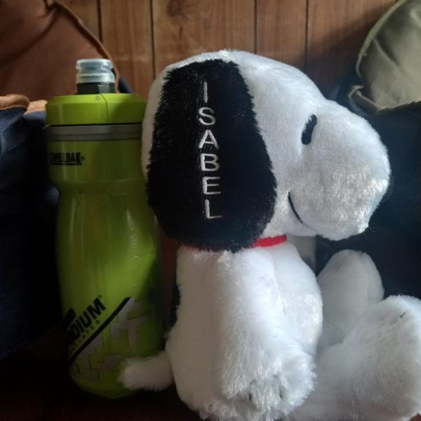 Personalized Snoopy Plush With Name Stuffed Toy Animal Embroidered - Etsy