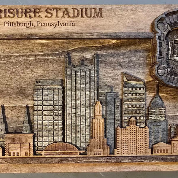 Laser Cut SVG Digital Cut File |kansas City, Missouri Skyline and 3D ...