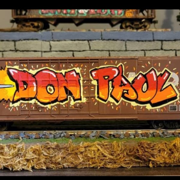 Custom Designed G Scale Model Boxcar Train Graffiti Car - Etsy