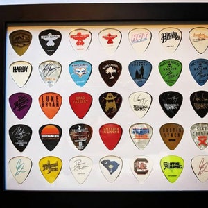 8 X 10 Guitar Pick Display Vertical Holds 30 | Etsy