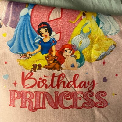 Fourth Birthday Princess Shirt, Disney Princess Birthday Shirt, Princess Birthday Shirt, Girls ...