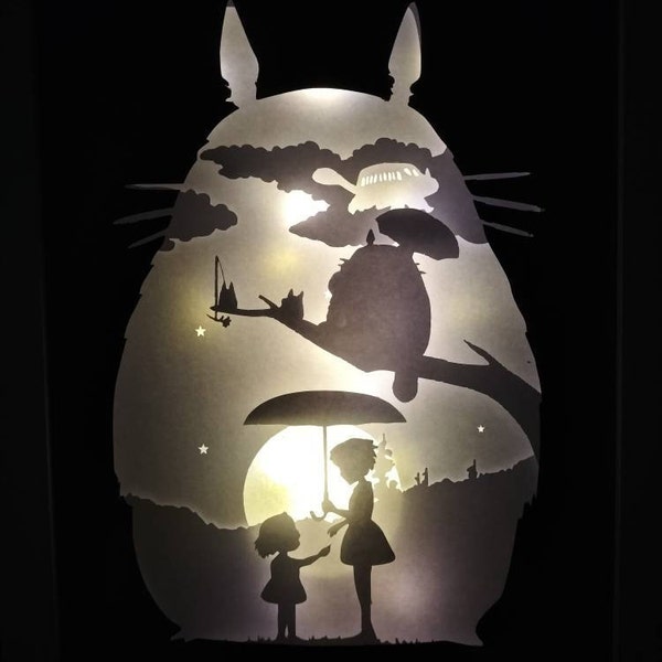 Anime DIY Light Box Templates (PDF for Printing + SVG for Cutting ...