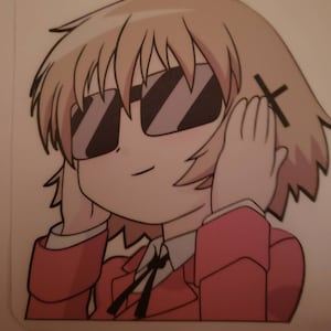 Anya Pointing Anime Vinyl Peeker Decal Gaming Rig Sticker - Etsy