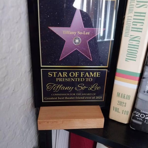 Personalized Walk of Fame Star Plaque: Custom Acrylic Award Plaque ...