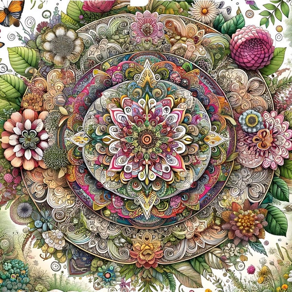 Mandala Coloring Book Bundle - Digital Download, 149 Stress Relief ...