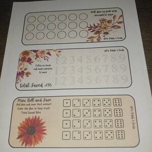 Winter Flower Mini Saving Challenge - Etsy