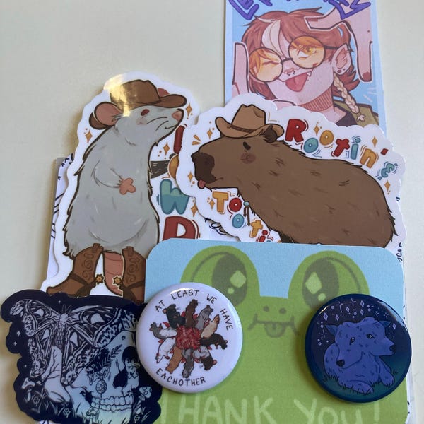Rodeo Rodents Glossy Vinyl Sticker Set - Etsy