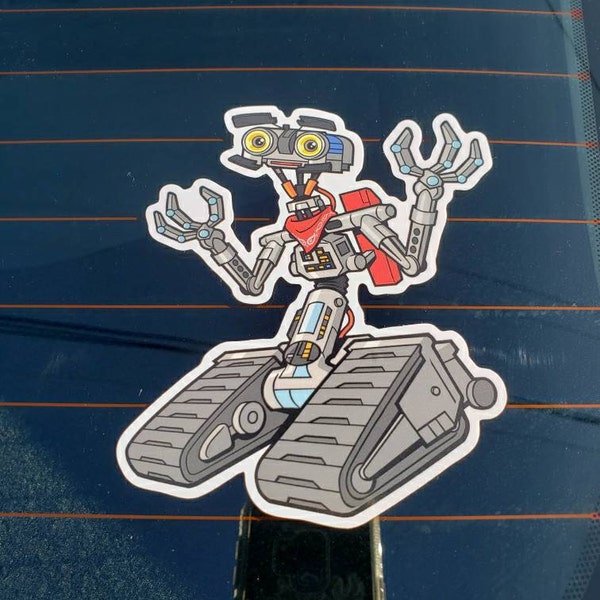 Johnny Five Vinyl Sticker – Short Circuit Movie Decal - Etsy