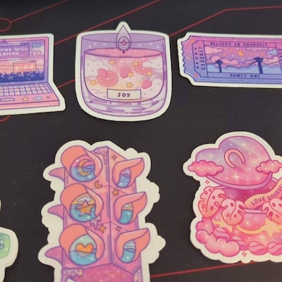 Fish Tank Cute Aesthetic Vinyl Sticker - Etsy