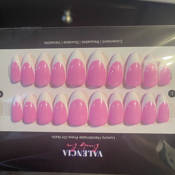 Solid Color: Summer Press on Nails, Glue on Nails, Coffin Nails, Long ...