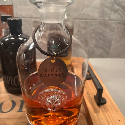 Custom Liquor Decanter Tags Label Your Entire Bar Alcohol & Mixers Hand ...