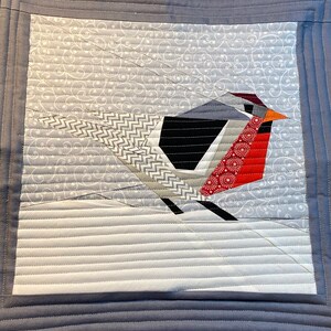 Cardinal Paper Piecing Pattern | Etsy