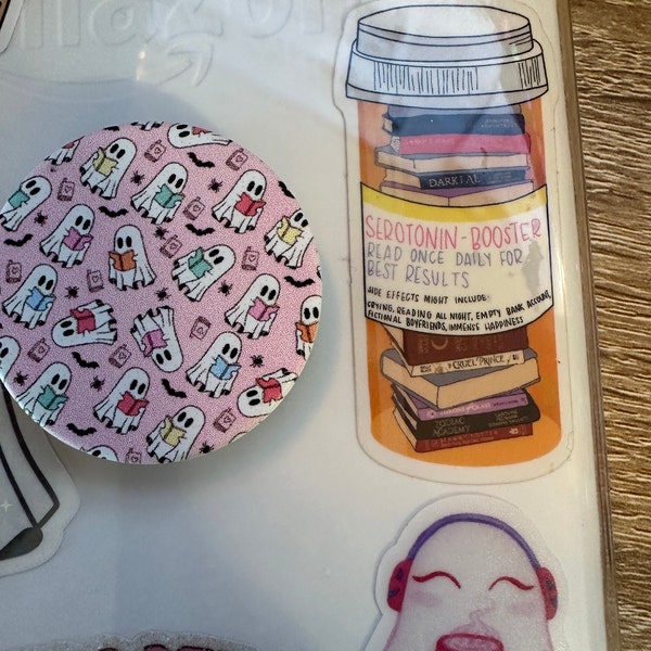 Serotonin Booster Bookish Sticker | Bookish Merch | Book Lover - Etsy